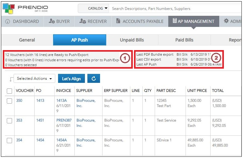Quickbooks Desktop AP Push And Request Bill Payments