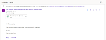 Open PO Detail Report