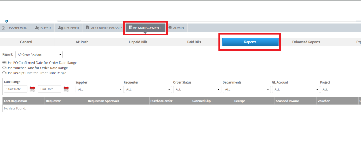 Open PO Detail Report