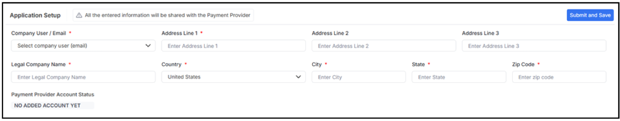 Payments - Application & Setup