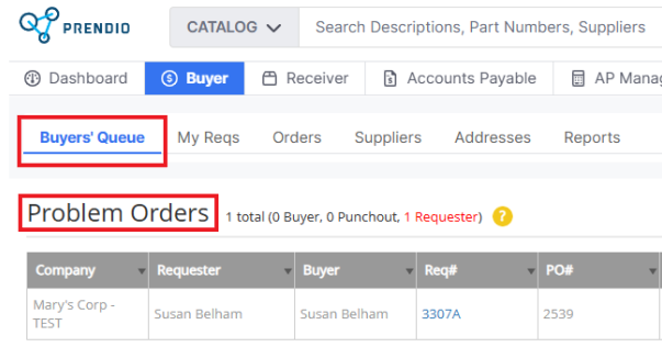 Removing a Rejected in Re-approval PO from the Problem Order Queue