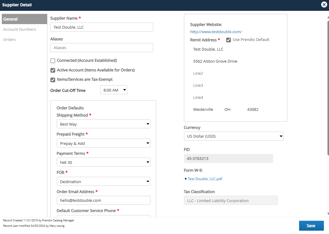 Connecting a New Supplier and Obtaining a W-9 and Remittance Address as ...