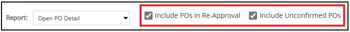 Open PO Detail Report