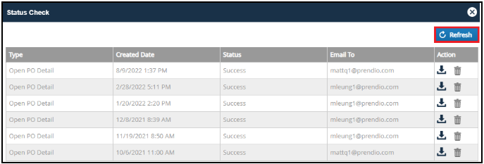 Open PO Detail Report