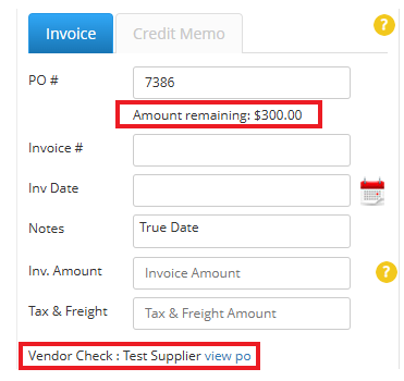 Invoice Correction & Updates to Vouchers