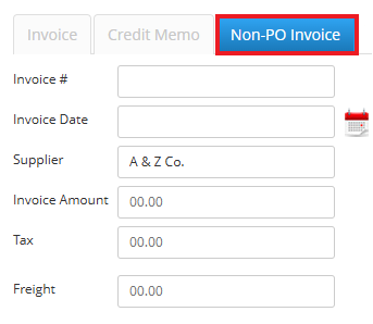 Non-PO Backed Invoices