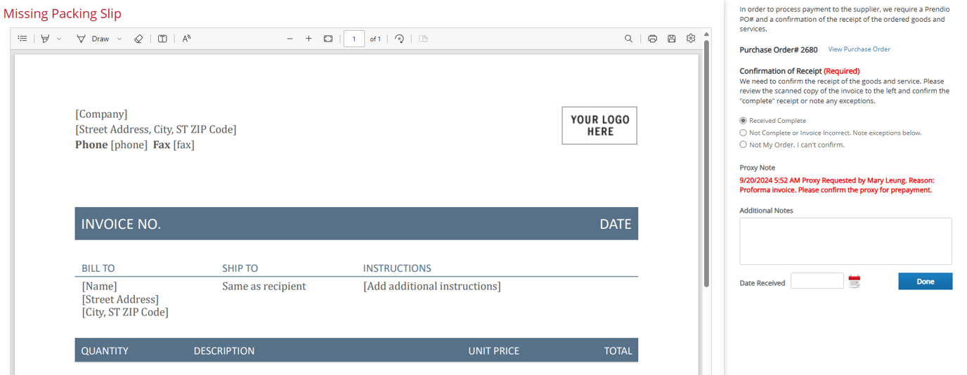 Understanding Missing Packing Slip Proxy Requests