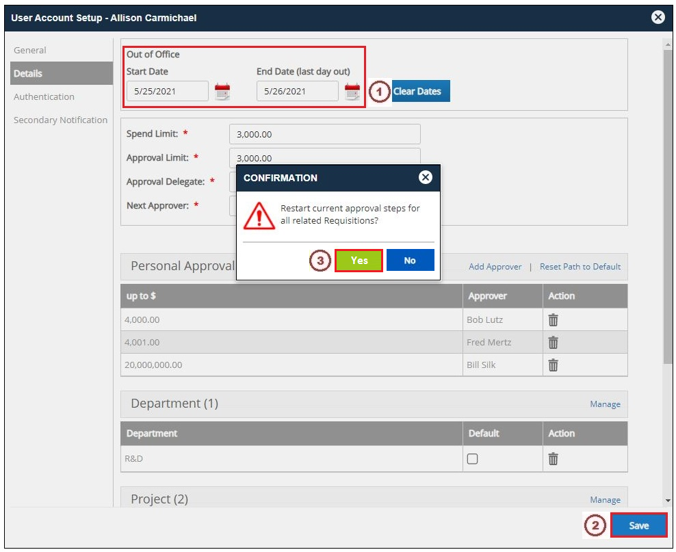 Approvals Stalled Due To Out Of Office Approver