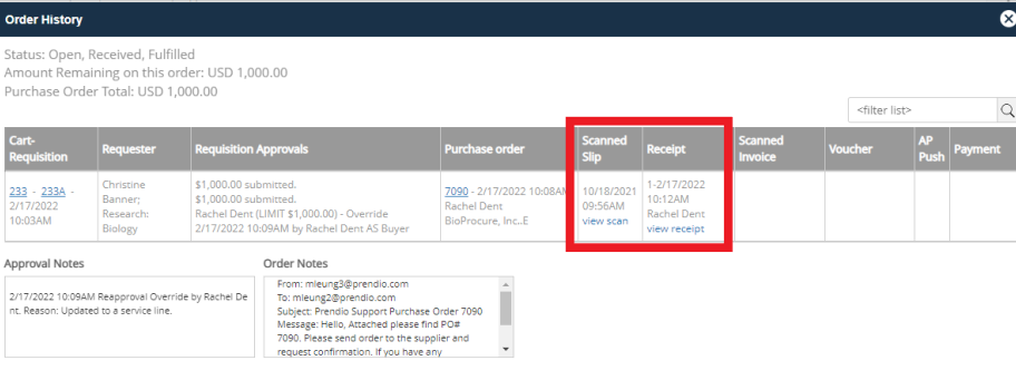 Tracking Your Order Using Order History